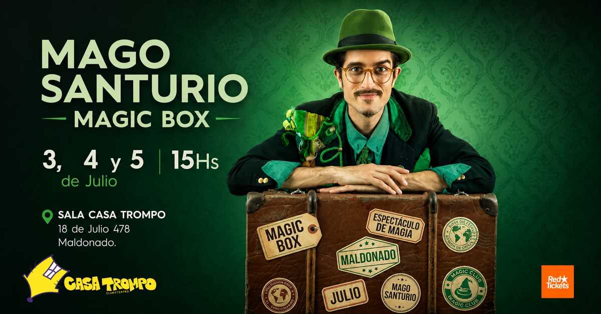 Mago Santurio MAGIC BOX en Casa Trompo | RedTickets